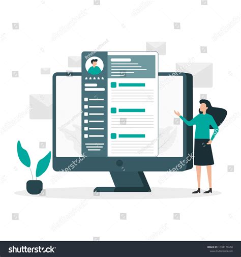 Job Hiring Illustration Vector Design Concept Stock Vector Royalty Free Shutterstock