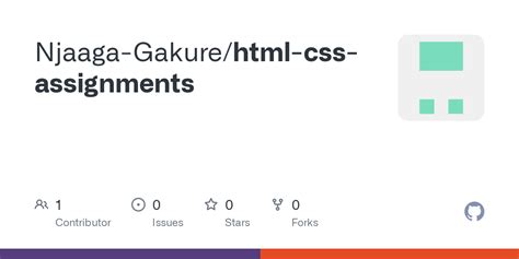 Github Njaaga Gakurehtml Css Assignments