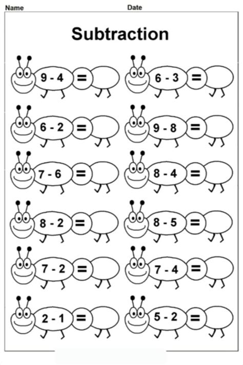 1st Grade Subtraction Worksheets Subtraction Worksheets Kindergarten Subtraction Worksheets