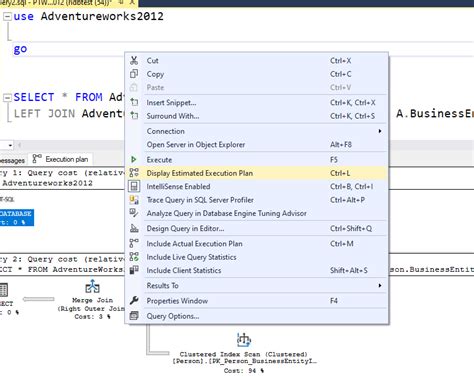 Sql Selecting Estimated Selection Plan