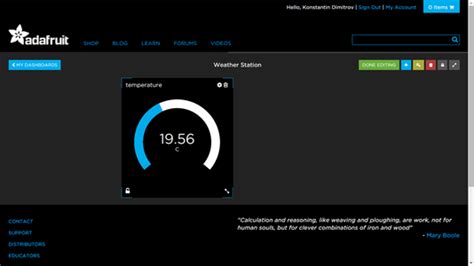 Iot Weather Station With Adafruit Huzzah Esp8266 Esp 12e And Adafruit