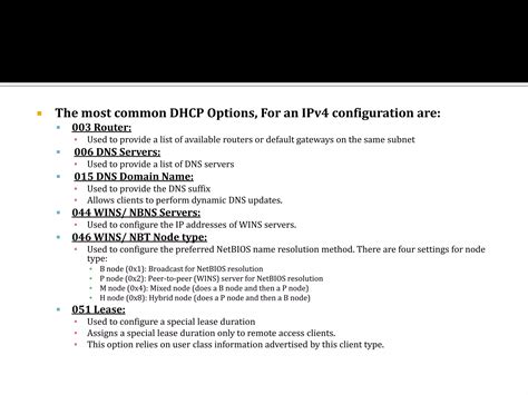 Lesson 6 Dynamic Host Configuration Protocol A Ppsx Computer Networking Computing