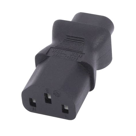 Iec C8 Figure 8 Socket To Iec C13 3 Pin Plug Adapter From Lindy Uk