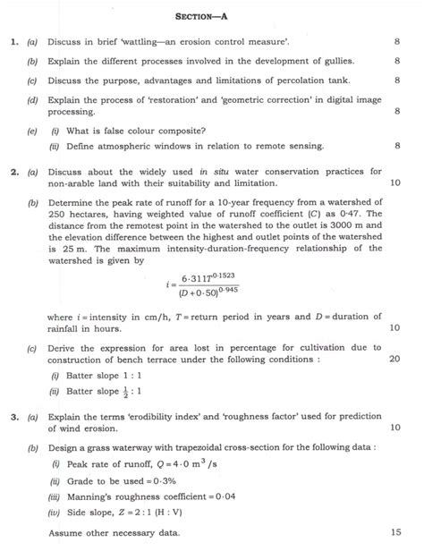 Download UPSC IFoS Main Exam Paper Agriculture Engineering I UPSC IAS EXAM PORTAL