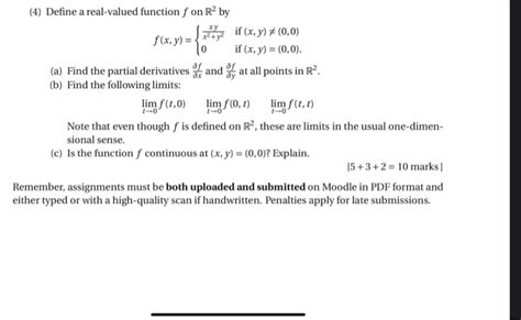 solved f x y { 4 define a real valued function f on rể