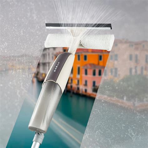 2 в 1 Функциональная щетка для очистки окон с длинной ручкой и бытовые инструменты для очистки