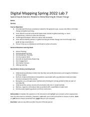 Lab07 Pdf Digital Mapping Spring 2022 Lab 7 Spatial Data Statistics