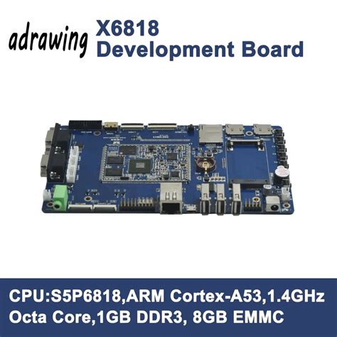 Aliexpress Com Buy ARM Cortex A53 Octa Core X6818 Development Board S5P6818 1G DDR3 8G EMMC 7