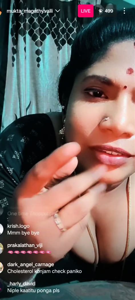 Tamil Aunty Thangam Aka Mukta Valli Instagram Exclusive Photos And Live Video Eporner