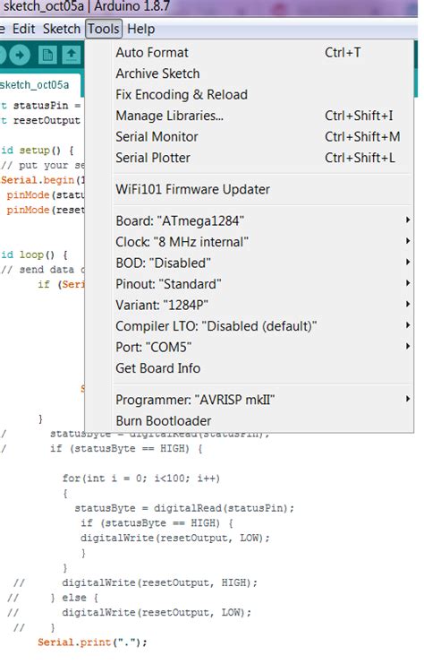 Unable To Upload To Atmega1284p Using Mcp2221 Usb To Uart Controller