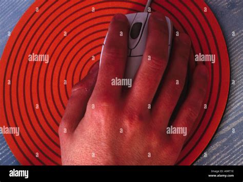 Hand On Mouse Stock Photo Alamy