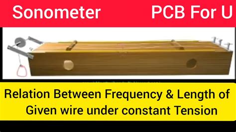 Sonometer Experiment Demo Observations Calculations And Graph Youtube