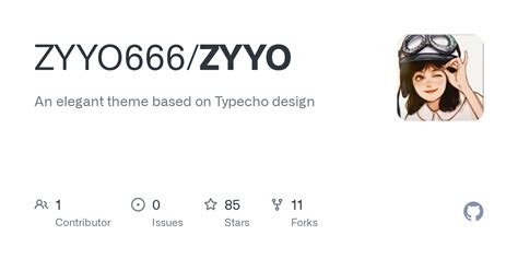 Github Zyyo666 Zyyo An Elegant Theme Based On Typecho Design