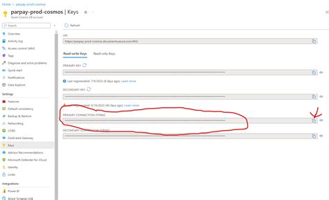 How To Re Enable Cosmosdb Login Keys Microsoft Qanda