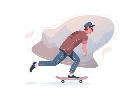 Free Skater Boy Vector Illustration Ai