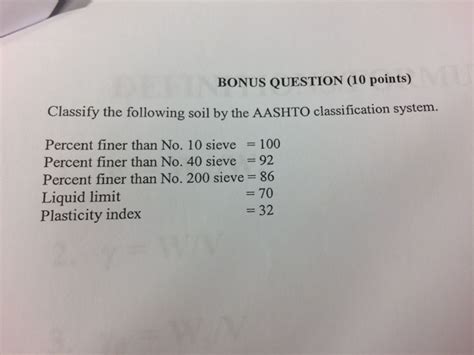 Solved BONUS QUESTION C Points Classify The Following Chegg