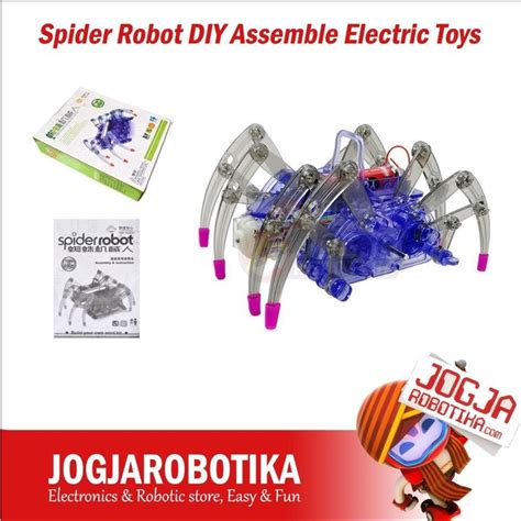 Jual Spider Robot Diy Assemble Electric Toys Mainan Edukasi Robot Laba