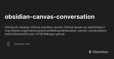 obsidian canvas conversation obsidian hub obsidian publish