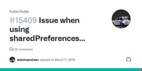 Issue When Using SharedPreferences Plugin In IOS Builds Issue Flutter Flutter GitHub