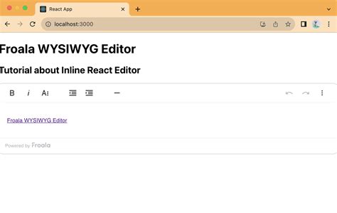 Inline React Editor Using Froala S Inline Mode Guide