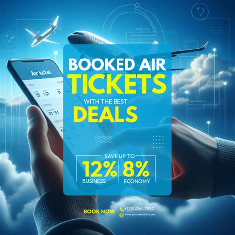 Copy Of Air Ticket Booking Ad Postermywall