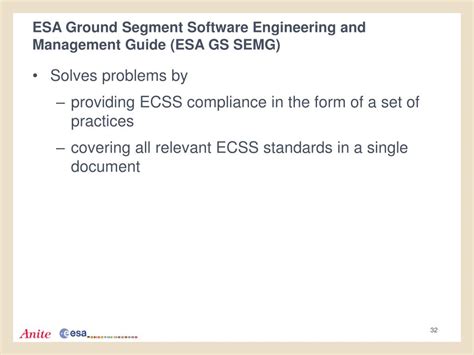 Ppt Implementing Ecss Software Engineering Standards At Esoc Powerpoint Presentation Id 3393848