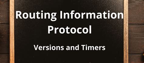 What Is Rip Rip Routing Protocol Versions And Timers Eiheducation