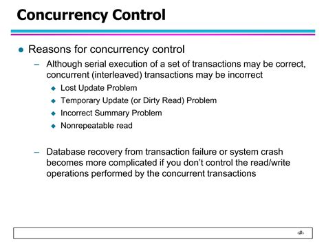 Concurrencycontrol Databasemanagement System PPT