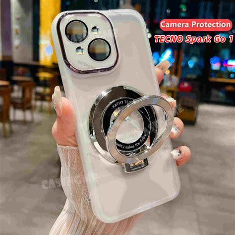 Tecno Spark Go Case Magnetic Stand Casing For Tecno Spark Go Sparkgo Go Go G G