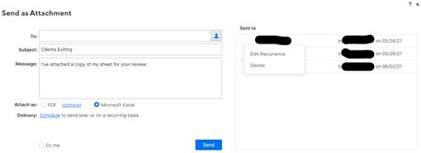 Cant Edit Or Delete Send As Attachment Recurrence — Smartsheet Community
