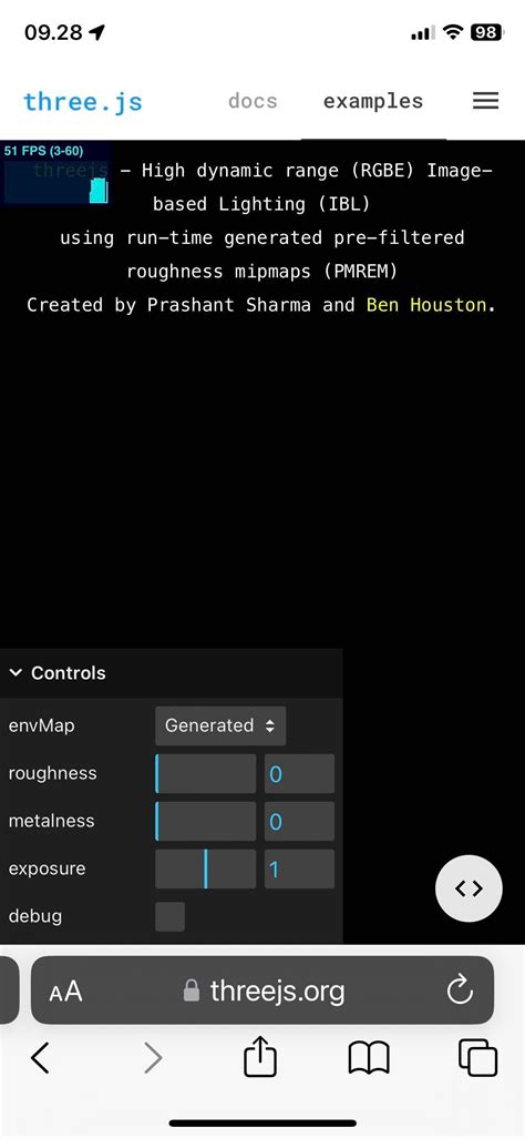 Materials Envmaps Hdr Demo Generated Envmap Broken On Iossafari 164 · Issue 25862