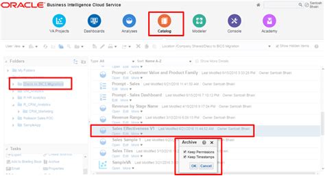 Promote Oracle Bics Snapshot From Devtest To Prod Instance Reliason