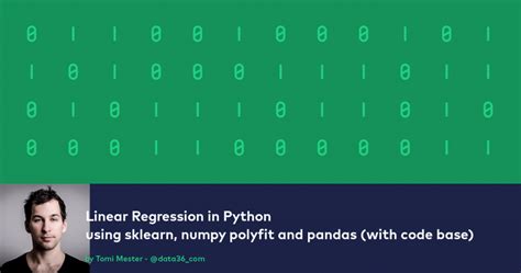 Linear Regression In Python Data36