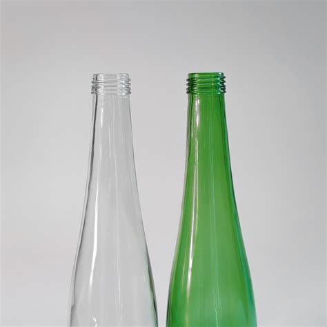 Supply Factory wholesale 350ml clear drink glass bottle green soda ...
