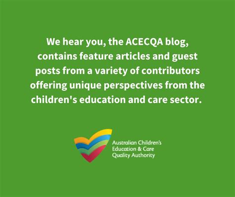 Acecqa Logo National Quality Areas — Christ Church Gladesville