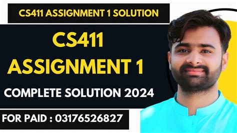 Cs411 Assignment 1 100 Correct Solution 2024 By Vubwn Cs411