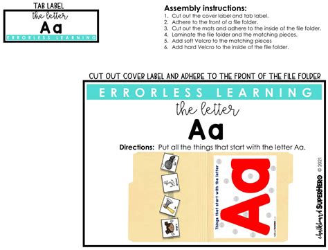 Errorless Alphabet File Folder Games {26 File Folder Games} Chalkboard Superhero