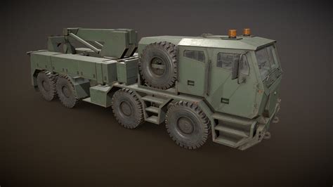 Heavy Military Truck V2 Wrecker 3d Model By Mswoodvine 179b753