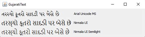 Java How To Display Gujarati Text In The JTable Cell Stack Overflow