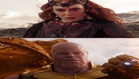 Scarlet Witch Vs Thanos By Steveirwinfan96 On Deviantart