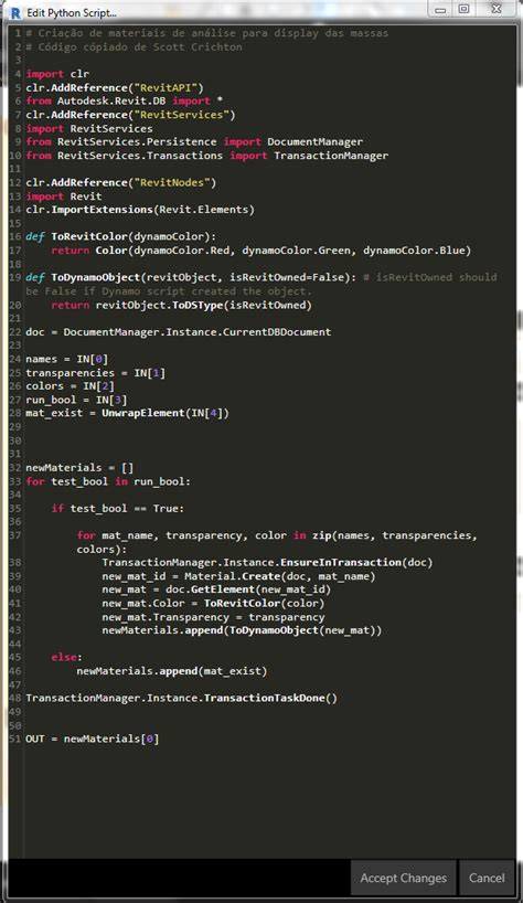 Material Creationoverride With Python Revit Dynamo
