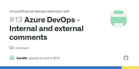 Azure DevOps Internal And External Comments Issue Microsoft Azure Devops Extension Sdk