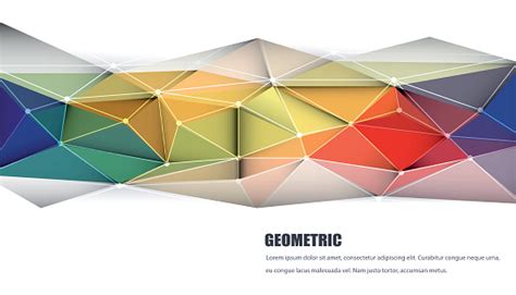 Abstract 3d Geometric Polygonal Triangle Pattern Stock Illustration Download Image Now Multi