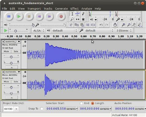 Audacity Software Allows The User To Visualize The Wave Shape In A Db Audacity Software Allows The User To Visualize The Wave Shape In A Db