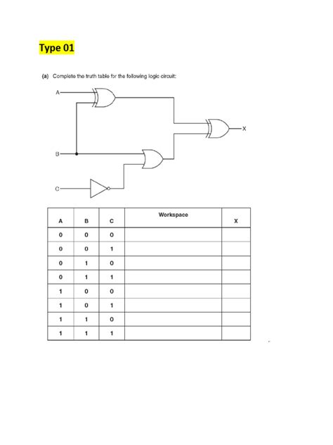 Types Of Logic Gate Questions Pdf