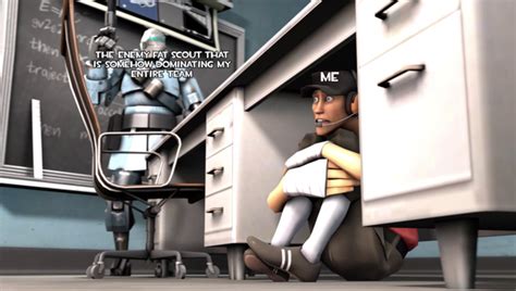 Fat Scout Is A Legit Strat Anime Girl Hiding From A Terminator Know