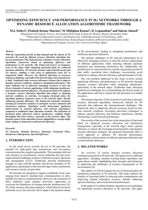 pdf optimizing efficiency and performance in 5g networks through a dynamic resource allocation