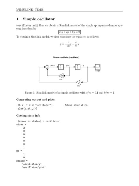 Simulink Oscillator Models Pdf Trigonometric Functions Function