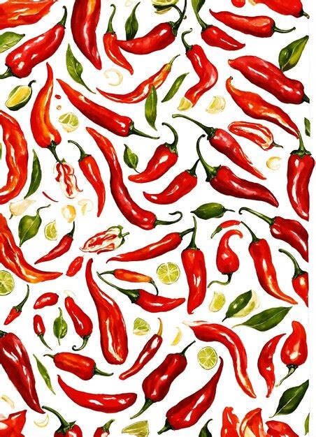 Premium Ai Image Chilli Background