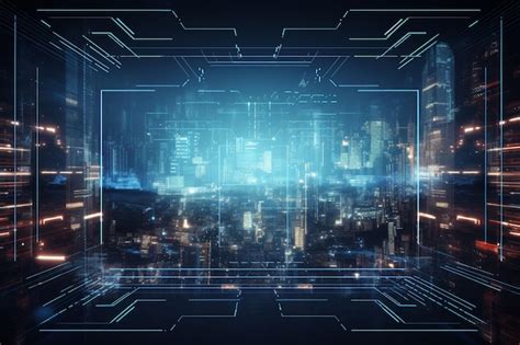 premium photo abstract technology background futuristic user